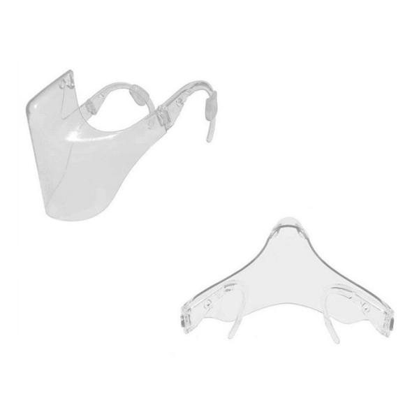Quality 24x19cm Anti Saliva Transparent Open Mouth Shield Polycarbonate Guard for sale