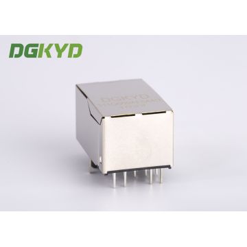 Quality 90 Degree shielded gigabit ethernet rj45 connector with magnetics cat6 rj45 plug for sale