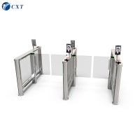 Quality Office Building Waterproof Waist Height Turnstile Glass Swing Turnstile114a for sale