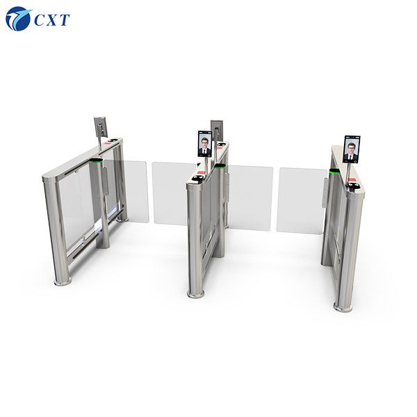 Quality Office Building Waterproof Waist Height Turnstile Glass Swing Turnstile114a for sale