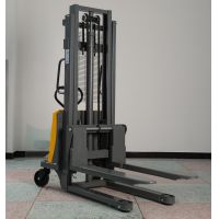 Quality 2000kg Battery Manual 1000mm Semi Electric Pallet Stacker for sale