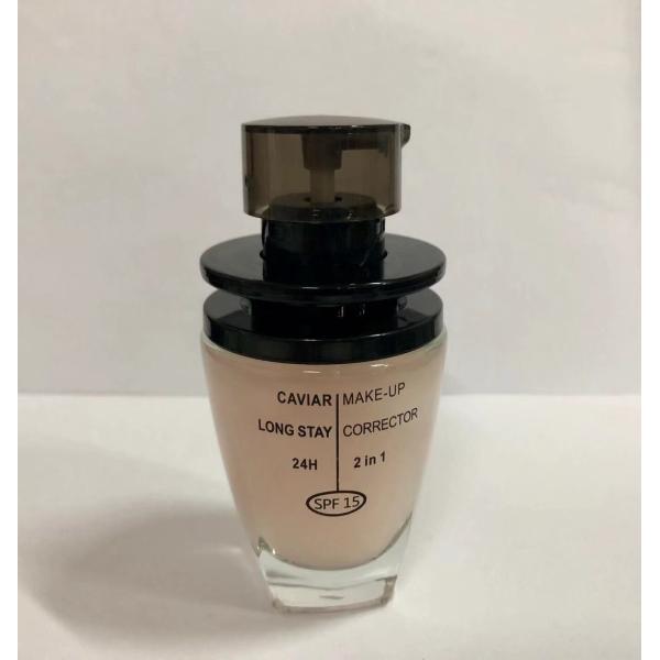 Quality Professional 30ml Glass Foundation Bottles Makeup Packaging Various Logo And for sale