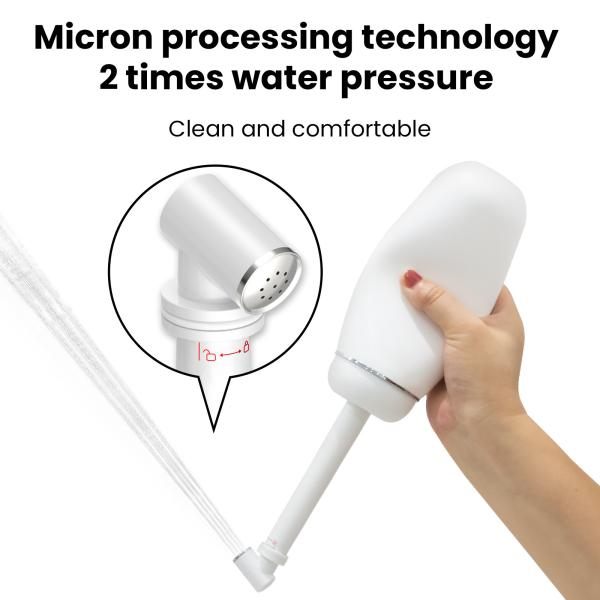 Quality White Purple Pink Compact Portable Bidet 380ml Water Capacity ABS Model for sale