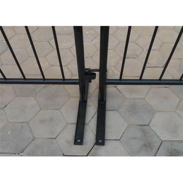 Quality Iron Metal Flat Feet Event Crowd Control Barriers for sale