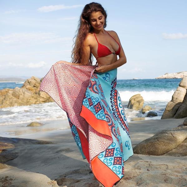Quality Softness Soft Printed Beach Towel Care Instructions Machine Washable for sale