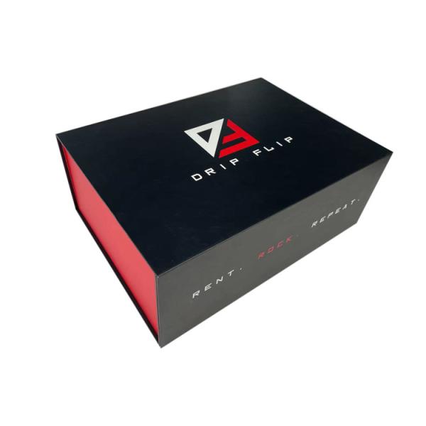 Quality Luxury Handmade Collapsible Magnetic Foldable Paper Folding Shoes Box Gift for sale