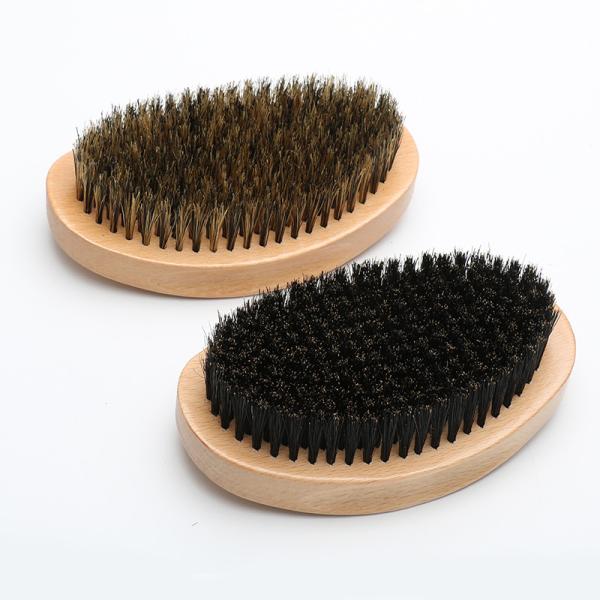 Quality Custom Logo Wooden 360 Wave Brush Medium Soft Hard Textures Curved Brush for sale