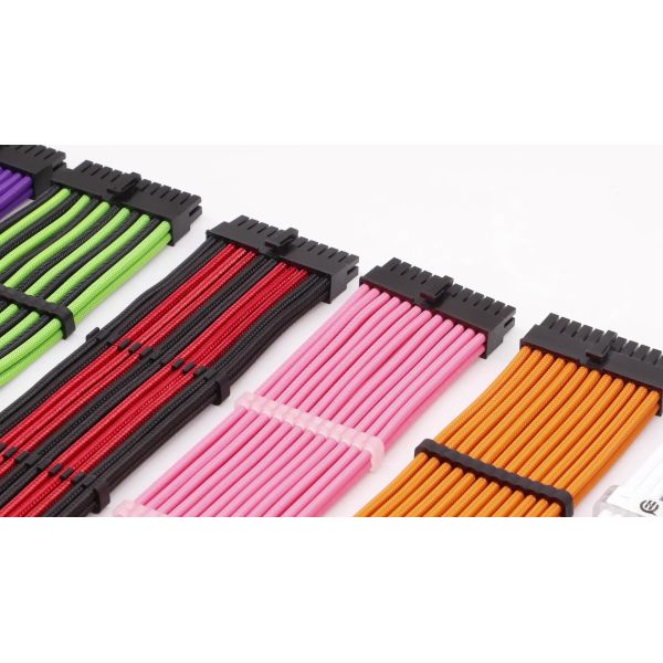 Quality Sleeve Extension Power Supply Cable Kit 18AWG ATX 24P+ EPS 8-P+PCI-E8-P with Combs for PSU to Motherboard/GPU for sale