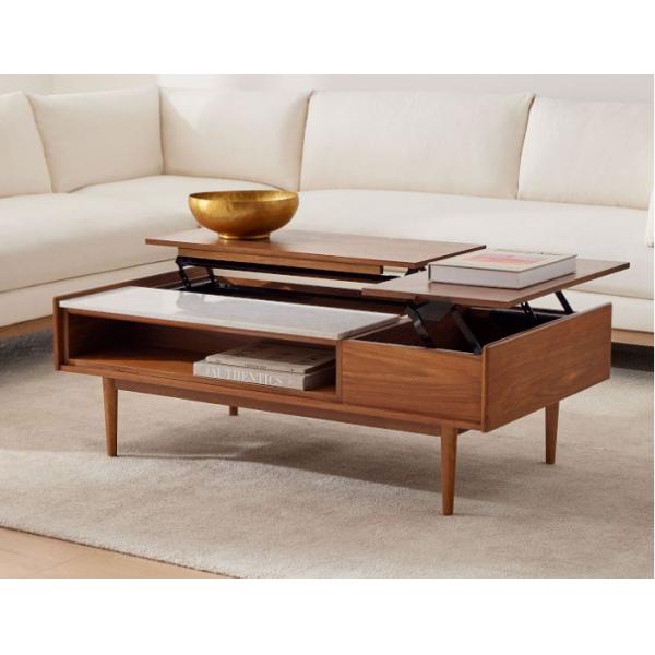 Quality modern rectangle coffee table set for living room for sale