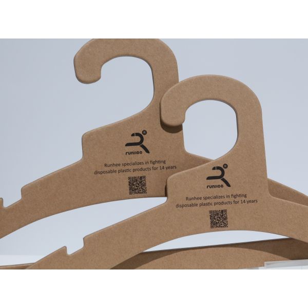 Quality Eco-Friendly Paper Hanger for Sustainable Apparel Packaging for sale