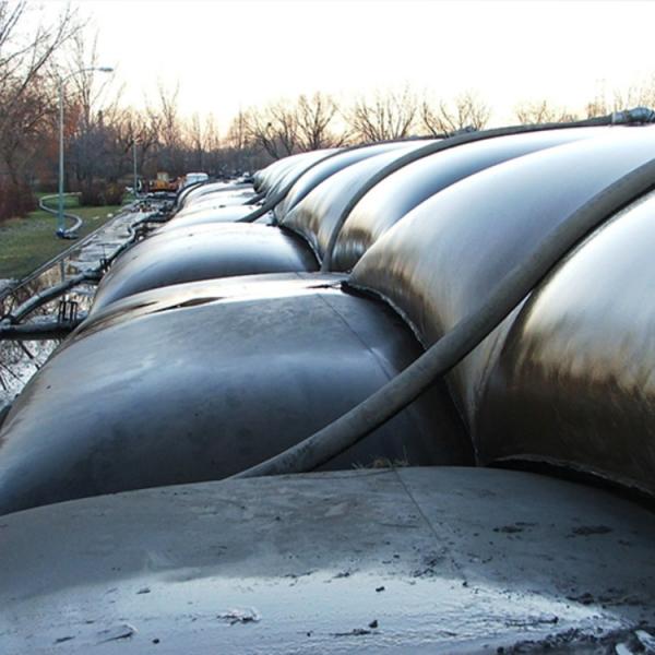 Quality Dewatering Geotextile bags are used to treat palm oil wastewater for sale