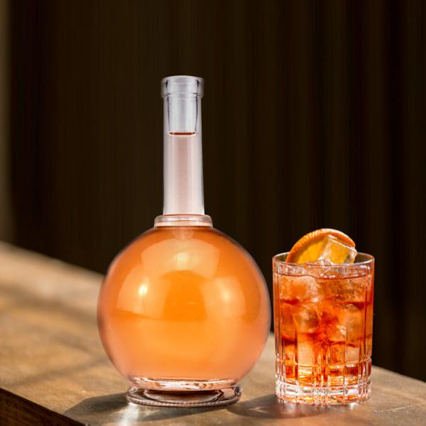 Quality OEM/ODM Acceptable 500ml Glass Foreign Wine Bottle for Creative Personality Fruit Wine for sale