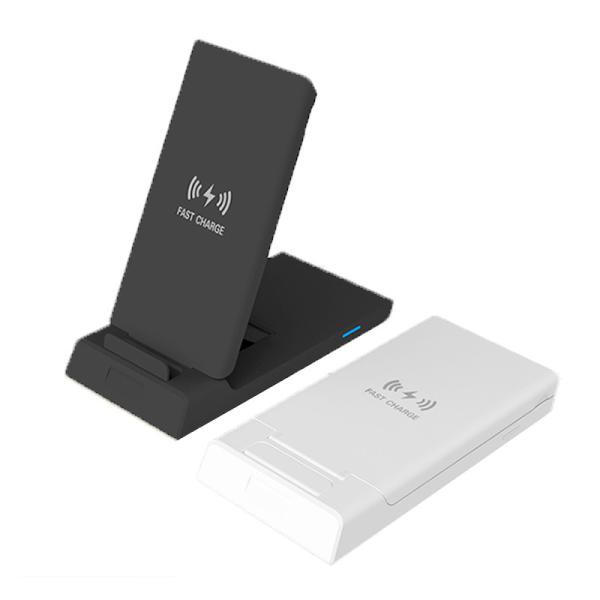 Quality ABS PU Qi Standard Desktop Wireless Charger Response Long Distance for sale