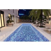 Quality Modern Luxury Glow In The Dark Glass Tile For Swimming Pools for sale