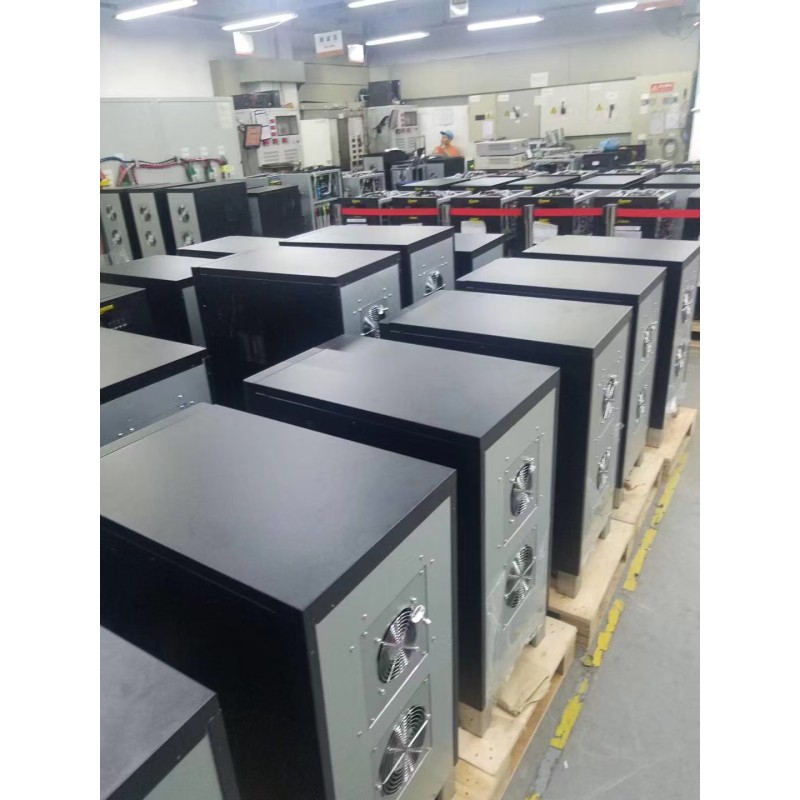 High-frequency tower UPS single input single output dual conversion online operation