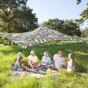 Quality 4 Persons Windproof 210T Polyester Camping Sun Shelter for sale