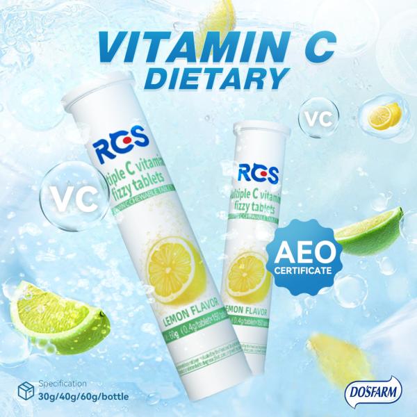 Quality Do's Farm Healthy Candy VC Tablets Lemon Flavor Dietary Supplement OEM ODM for sale