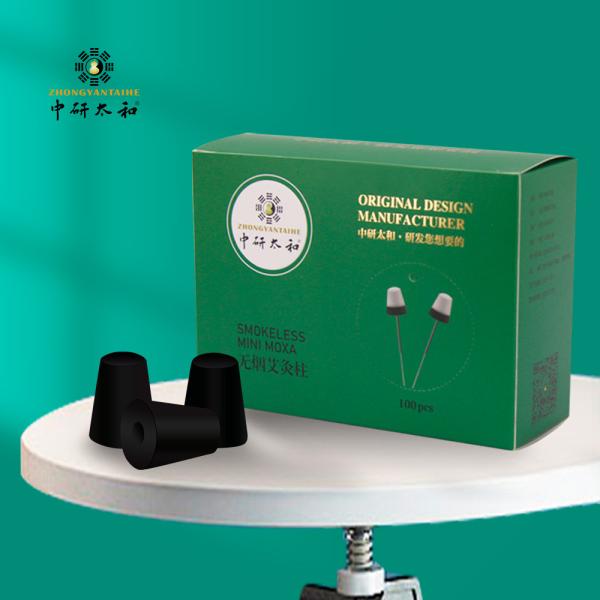 Quality Black Aged Wormwood Moxibustion Improve Body Detoxify Boost Wellness Relieve Symptoms Herbal Therapy for sale
