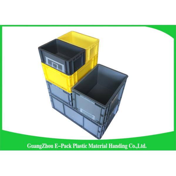 Quality 45 Litre Euro Plastic Storage Boxes , Industrial Storage Bins Light Weight PP for sale