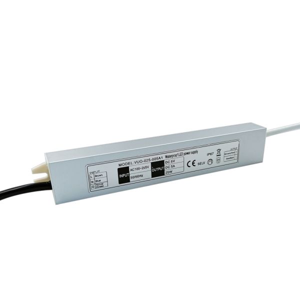 Quality 25W 5V Constant Voltage LED Driver Driverfix Flameproof For Strip Light for sale