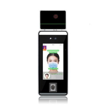 Quality 5 inch screen AI Face Recognition Attendance Machine With Temperature Detector for sale