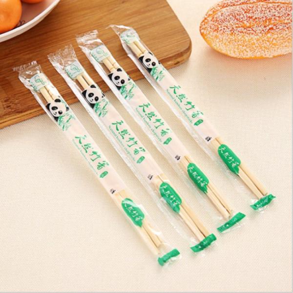 Quality Custom Logo Round Bamboo Chopsticks Disposable for sale
