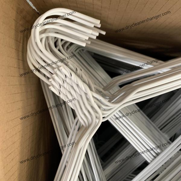 Quality Environmentally Friendly Plastic Coated Wire Hanger For Laundromat for sale