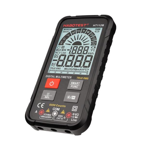 Quality Flashing Light HT112B 600A 600uA Habotest Multimeter for sale