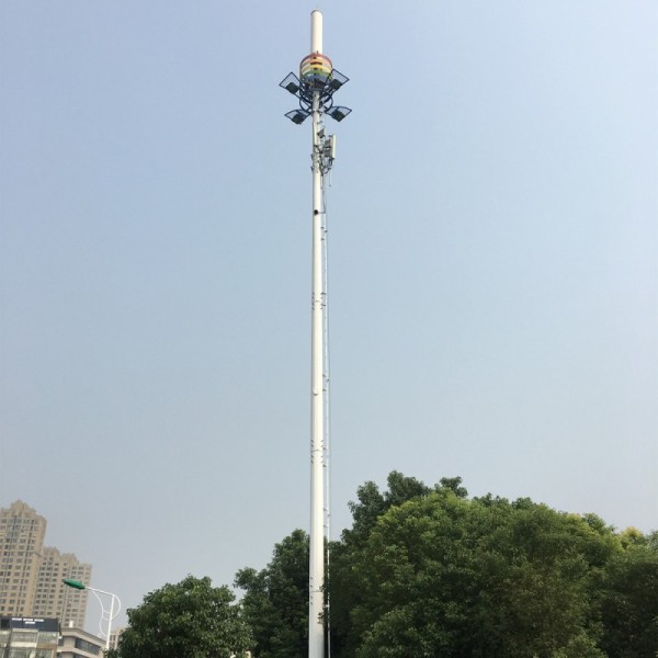 Quality Q235b Gr65 Monopole Telecommunications Tower , Antenna Radio Communication Tower for sale