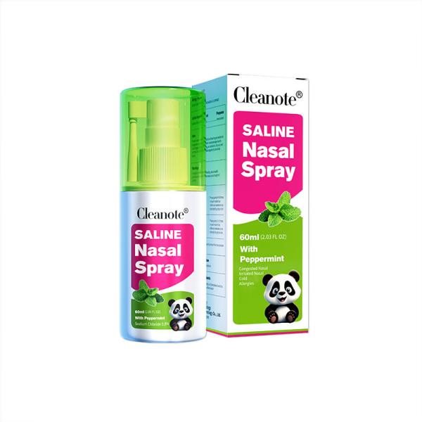Quality Peppermint Cleanote Saline Nasal Mist 0.9% NaCl Saline Nose Spray For Rhinitis for sale