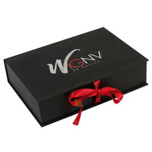 Quality Magnetic Custom Hair Extension Packaging With Ribbon And Satin Water Proof for sale