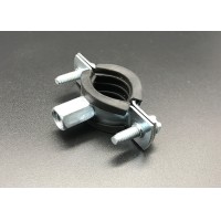 Quality Heavy Duty M10 Strut Pipe Clamps EPDM Rubber Lined Pipe Clamp Galvanized Steel for sale