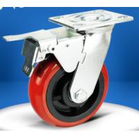 China heavy duty casters with brakes factory