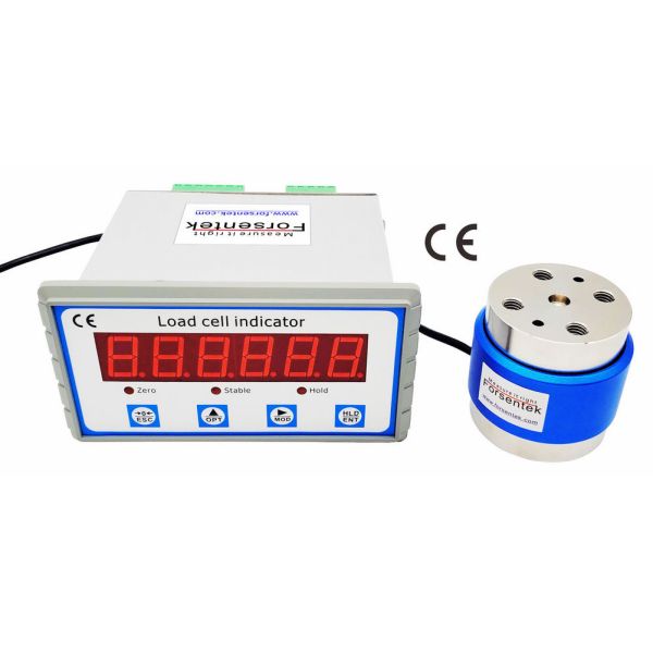 Quality Miniature Flange Style Reaction Torque Transducer 0-885 lbf-in Static Torque for sale