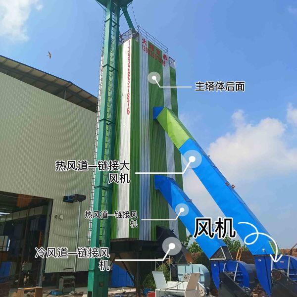 Quality 60 Feet Height Corn Drying Tower Easy Maintenance And Drying Time 24-48 Hours for sale