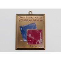 Quality Olympic Die Struck Enamel Medal With Offset Printing Logo for sale