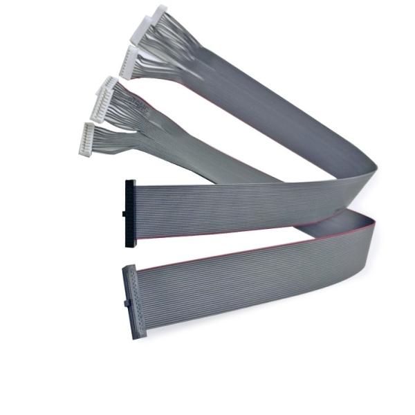 Quality Automobile Flat 1.27mm Pitch Ribbon Cable IDC Connector To JST Wire Harness for sale