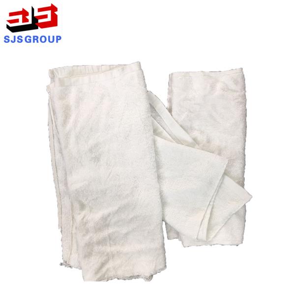 Quality 35-55cm 50kg/Bale White Cotton Shop Towels for sale