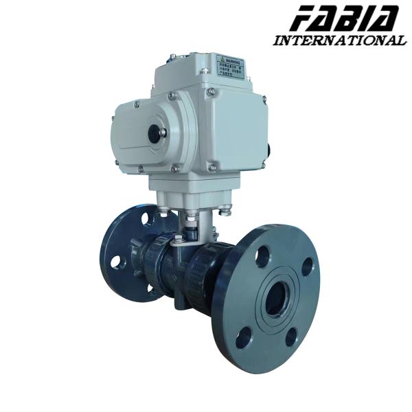 Quality Double Ream Flanged Ball Valve Soft Seal Electric Industrial Valve for sale