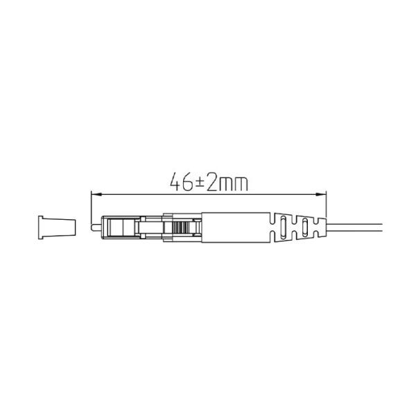 Quality LC/UPC 1.2mm Single Mode Simplex Fiber Optic Connector Fiber Optic Patch Cord for sale