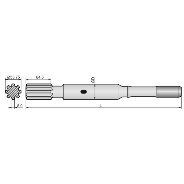 Quality Shank Adapter For COP1838 Rock Drill for sale