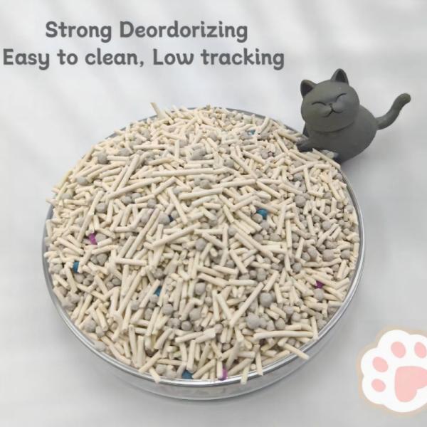 Quality Custom Tofu Bentonite Mixed Cat Litter Strong Deodorization Ultra Absorbency for sale