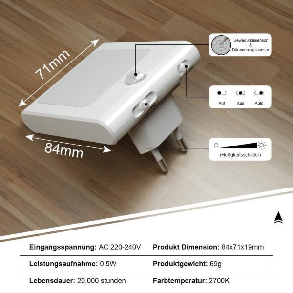 Quality EMC 0.5W Dimmable Motion Sensor Light for sale