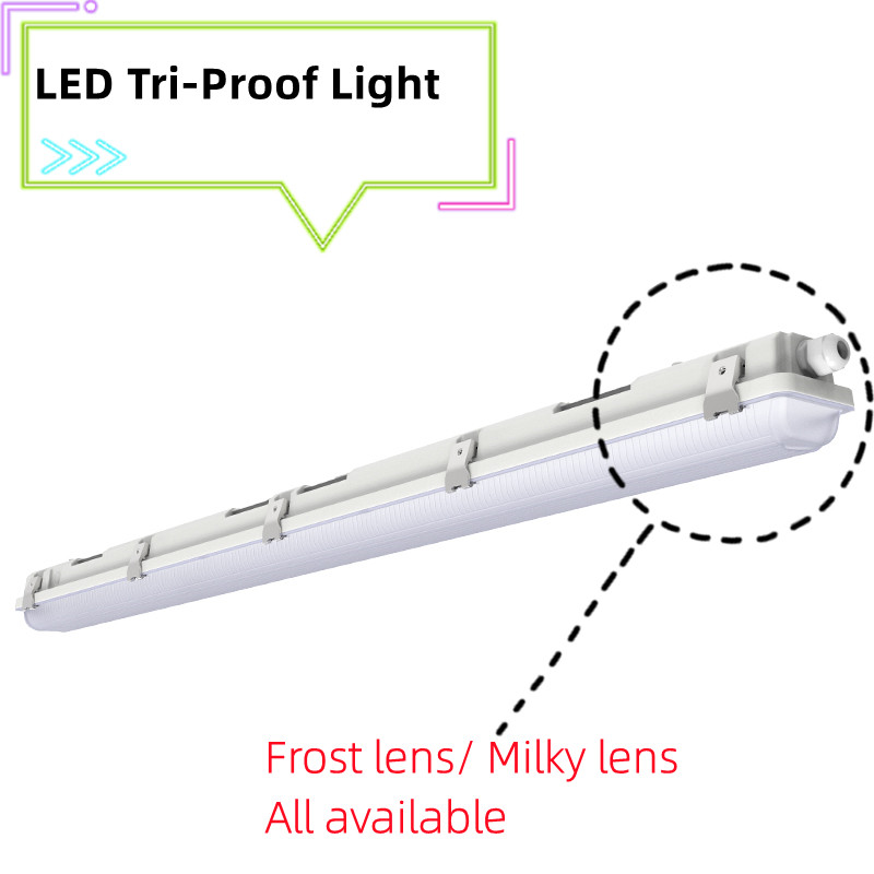 Quality LED Vapor Tight Garage Light Fixture Dimmable IP66 LED Tri-proof Light with CRI for sale