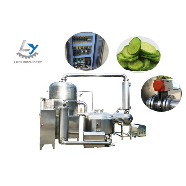 Quality Commercial Vacuum Snacks Frying Machine , Continuous Fruit Chips Making Machine for sale