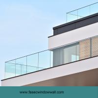 China Laminated / Single Tempered Glass Stair Balustrade Modern Contemporary factory