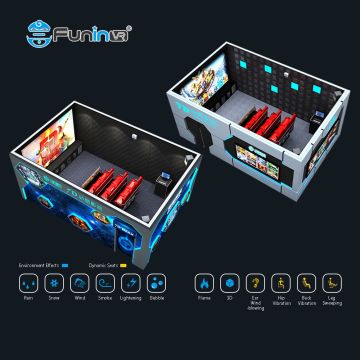 Quality 24 Chairs 7D Movie Theater 3D Screen For Interactive Motion Race Simulator for sale