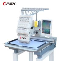 Quality 60*60cm Worktable Size Computerized Embroidery Machine for Flat Cap Hat T-shirt for sale