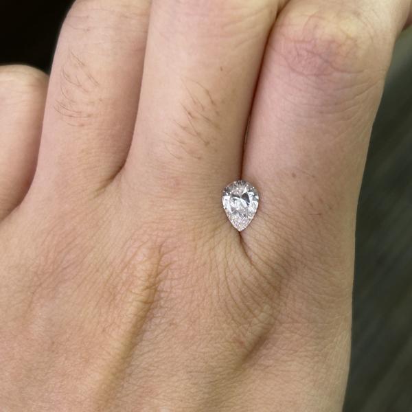 Quality 0.82 Clarity  F Color VS2 Clarity 2EX CVD Laboratory Grown Diamonds Pear Cut for sale