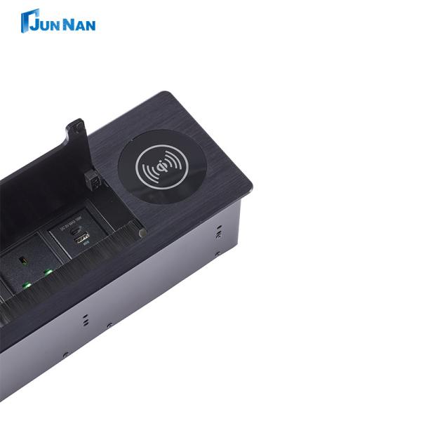 Quality Hidden Desk Wireless Charge Smart Office Furniture Tabletop Power Socket for sale